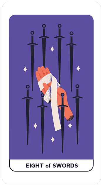 Eight of Swords: Navigating the Maze of Inner Limitations - MindEasy Eight of Swords: Navigating the Maze of Inner Limitations - MindEasy