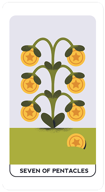 Seven of Pentacles: When Persistence Blooms into Prosperity - MindEasy Seven of Pentacles: When Persistence Blooms into Prosperity - MindEasy